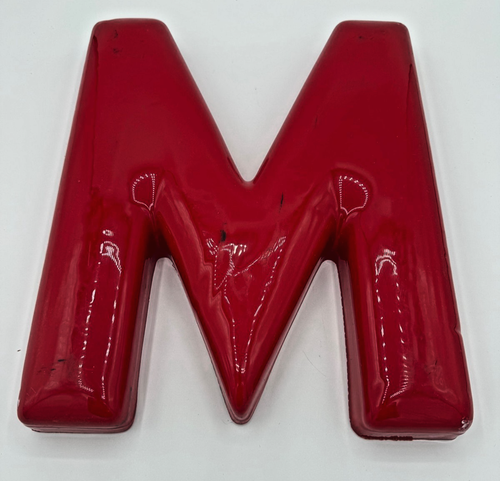 Vintage Large Glossy Red Marquee Letter M 12 Inches | eBay