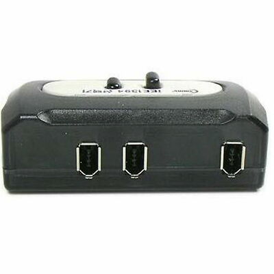 2 Port Firewire IEEE 1394 Manual SELECTOR Sharing Switch BOX DV PC ...