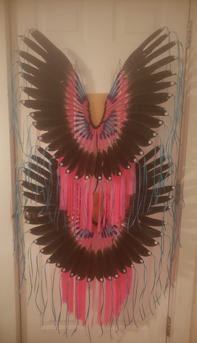 Native American Style, Contemporary Fancy Bustle Set, Regalia, Pow-Wow ...