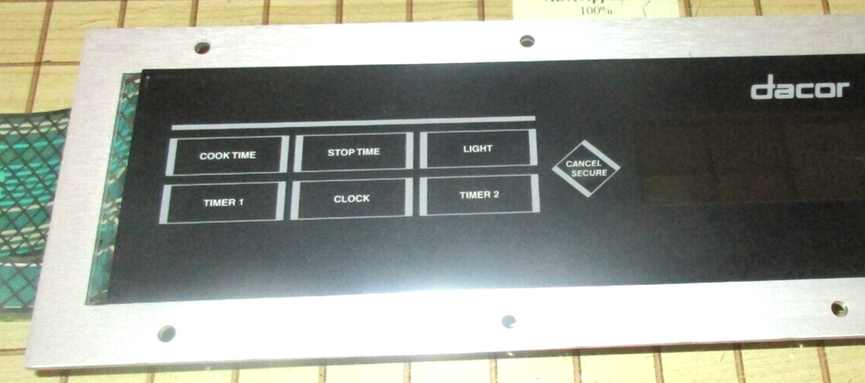 Dacor ECS Single Oven Control Panel W/DEFECT 62682B, 72429B, DE81-07425A | eBay