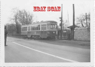 6H584 RP 1940/50s CINCINNATI STREET RAILWAY CAR #?110? RT 47 WINTON ...