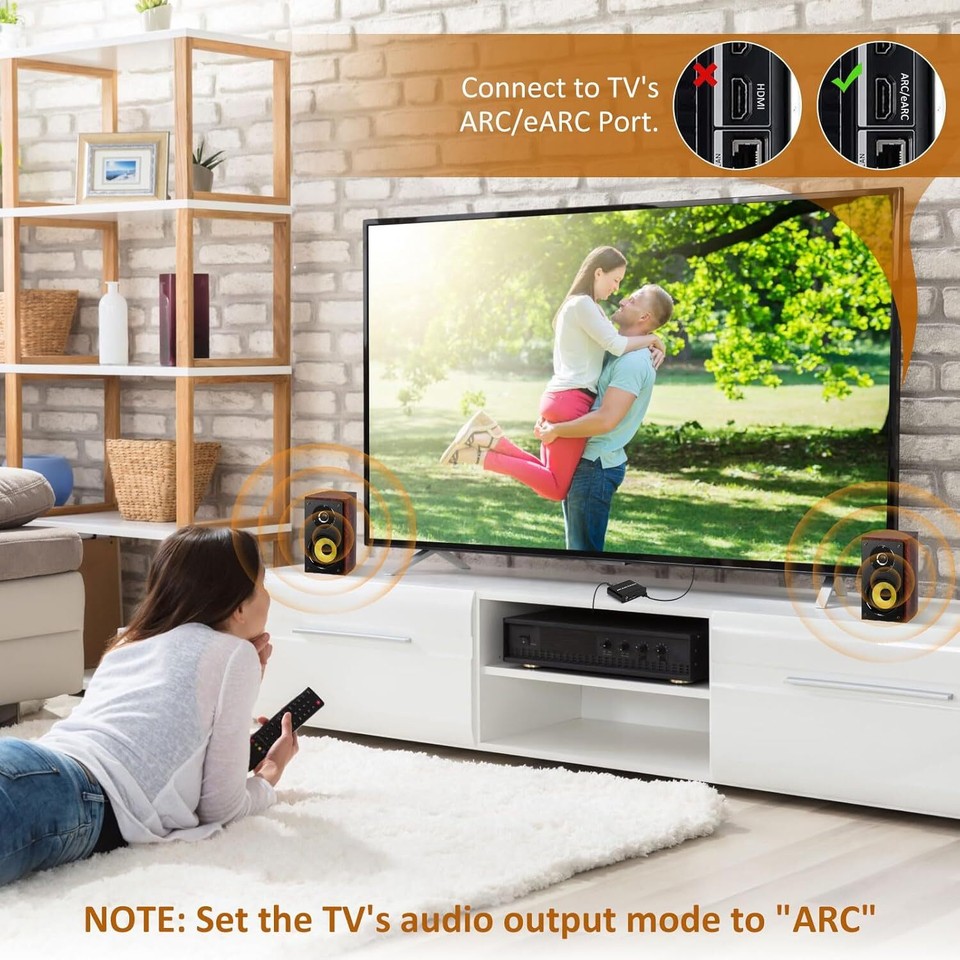 HDMI ARC Adapter ARC Audio Extractor Digital Coax Analog 3.5mm Stereo ...