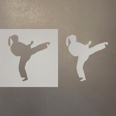 Karate Girl Plastic Mylar Stencil Airbrush Painting Art Supplies | eBay