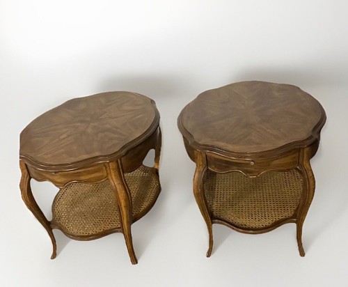 Gorgeous Rare Vintage French Provincial Drexel Heritage PAIR Side End ...