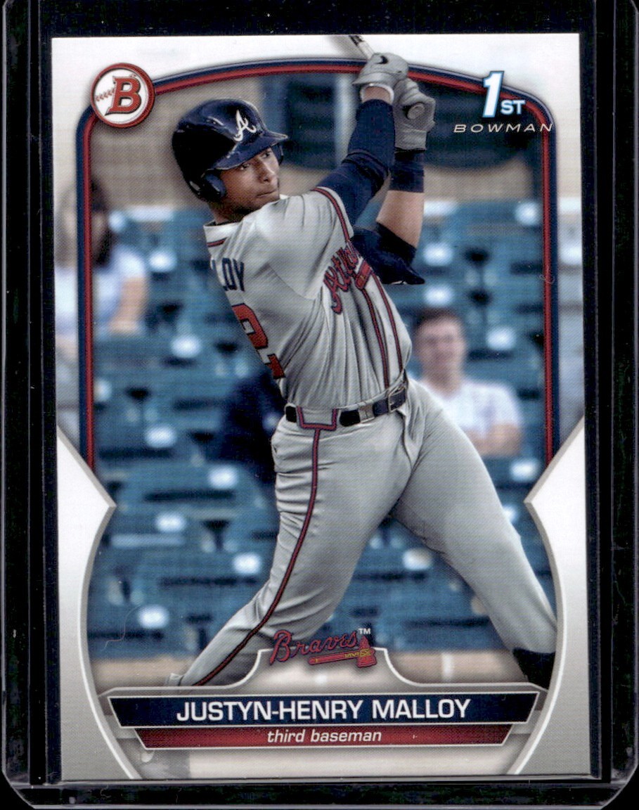 Justyn-Henry Malloy 2023 Bowman Baseball - 1st #BP-51 - Atlanta Braves ...