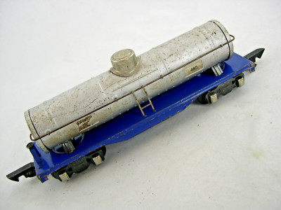 Prewar American Flyer O Gauge #480 Eight Wheel Silver-Blue Tank Car VG ...