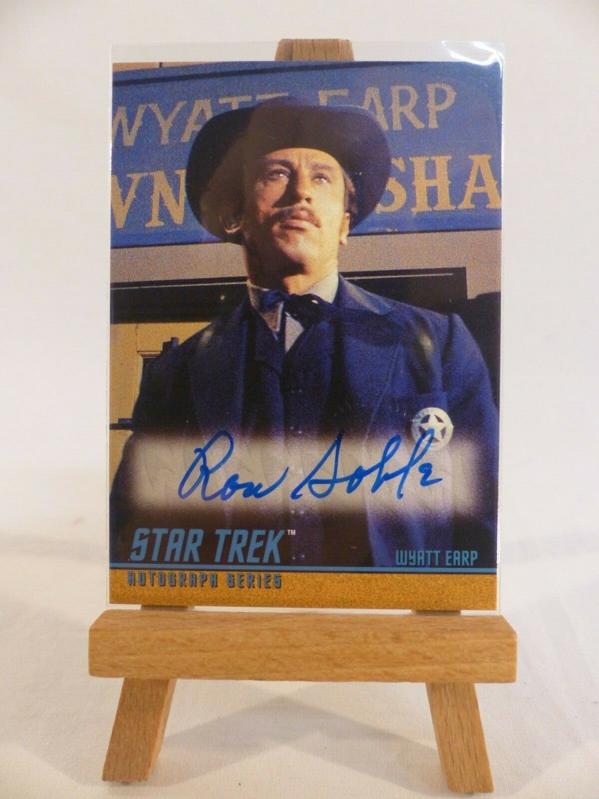 Star Trek TOS Season 3 A66 Ron Soble Wyatt Earp Skybox Autograph Card ...