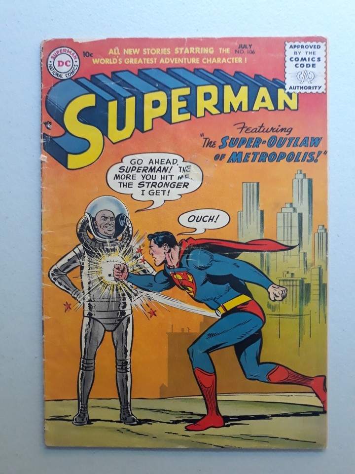 Superman 106 DC Comics 1956 Golden Age Lex Luthor | eBay