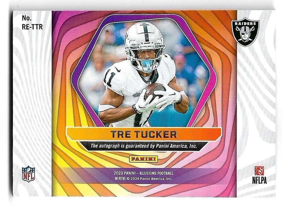 Tre Tucker /334 2023 Panini Illusions Autograph Rookie Endorsements ...