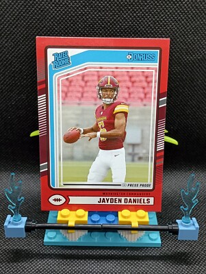 2024 Donruss Jayden Daniels Rated Rookie Red Press Proof Color Match ...