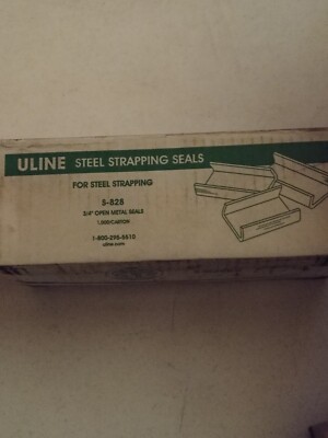 Uline S-828 Steel Strapping Seals 3/4” Open Metal Seals 1000/Carton ...