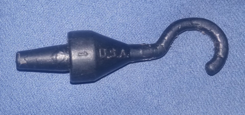 Vtg MOTU Trap Jaw ARM HOOK USA hand attachment He-Man black accessory ...