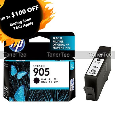 HP Genuine #905-BK Black Ink Cartridge>Officejet Pro 6956/6950/6960 ...