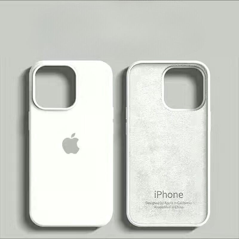 Liquid Silikon Hülle For iPhone 17 16 15 14 13 12 Pro Max Plus Logo ...