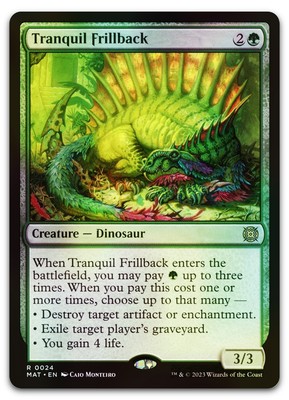 Tranquil Frillback #24 (Foil) (NM) March of the Machine MAT Magic MTG ...