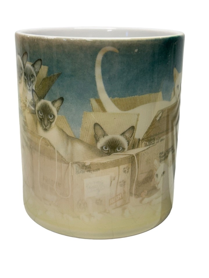 Siamese Cats Coffee Tea Mug Braldtbralds Siamese Twins Thailand | eBay