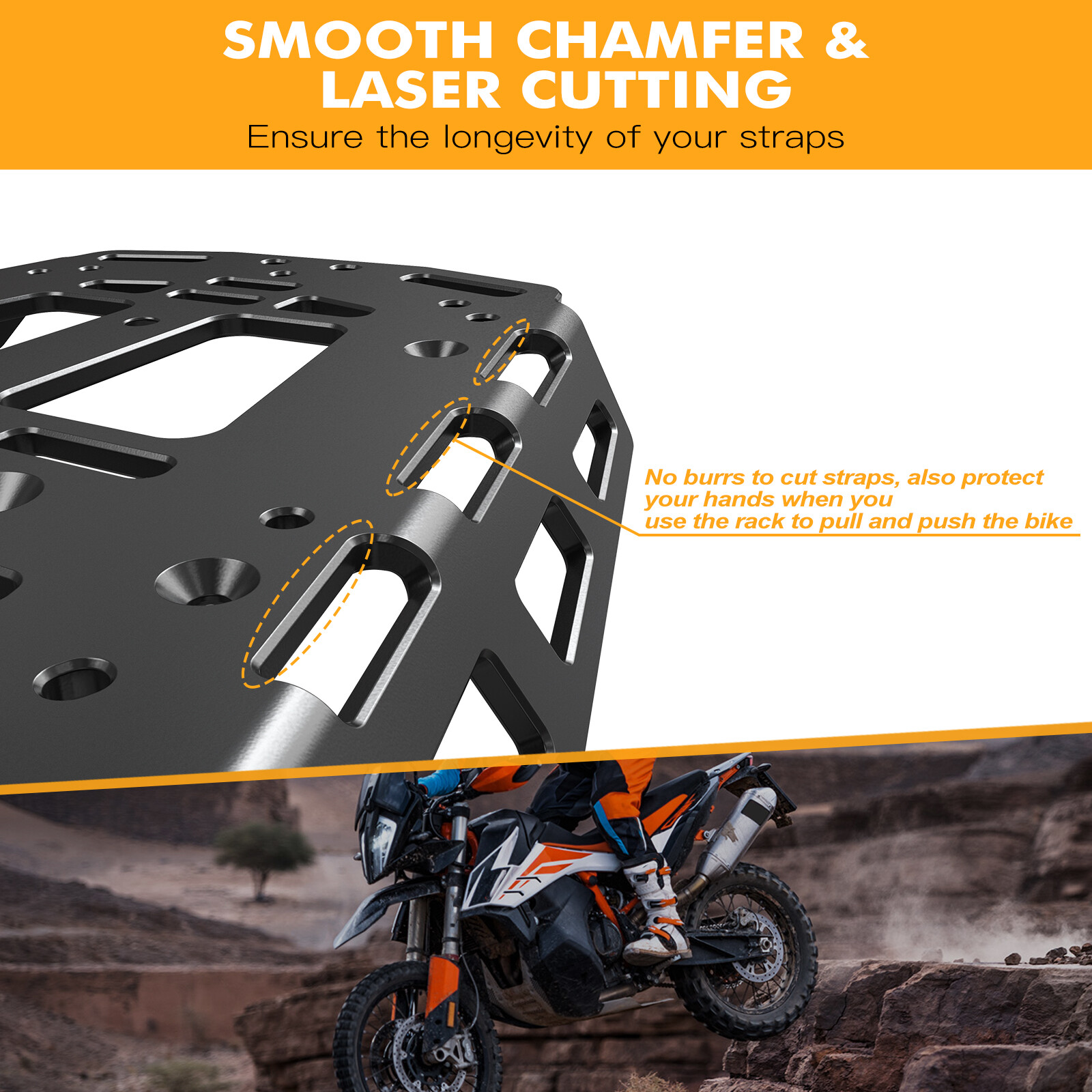 NICECNC For KTM 790/890 Adventure 2019-2023 Rear Luggage Rack Plate Kit ...
