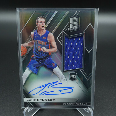 2017-18 PANINI SPECTRA LUKE KENNARD ROOKIE JERSEY AUTOGRAPHS RPA CARD ...