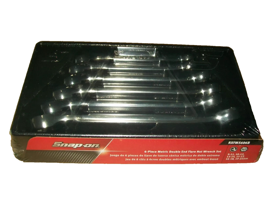 SNAP ON TOOLS 9-21mm Snap-on 6-Point Flare Nut Tubing Line Wrench Set ...