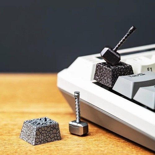 Keycaps Thor Hammer Anime Figure Toys Artisan keycaps Custom Keycaps ...