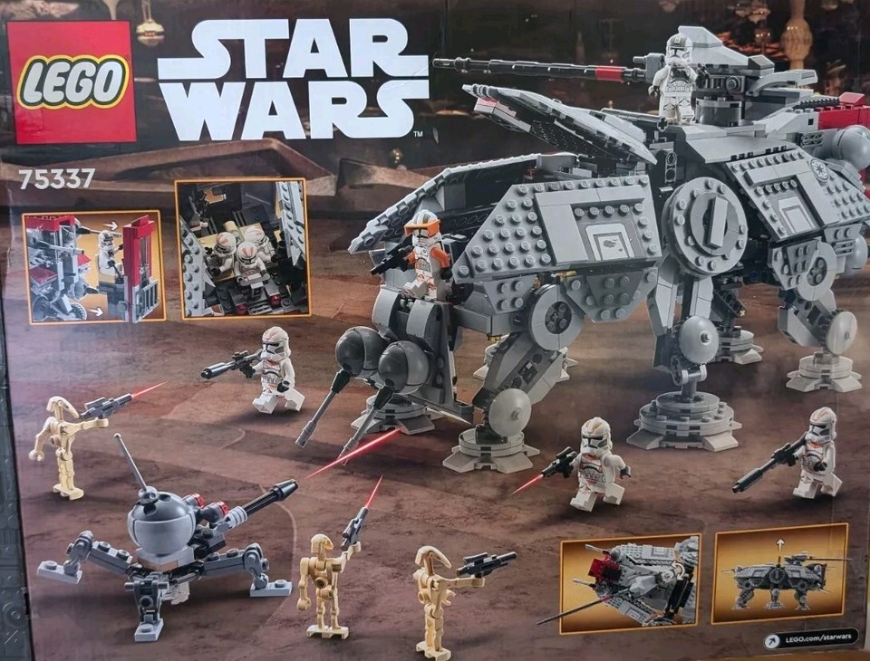 LEGO 75337 AT-TE Walker build ONLY (NEW, NEVER BUILT) 212th Clone Wars ...