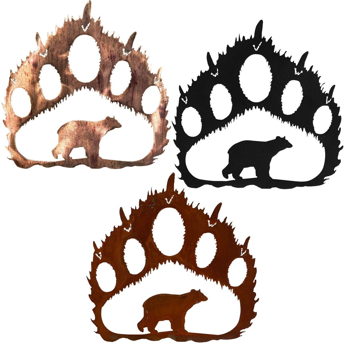 Metal Paw Print Outline