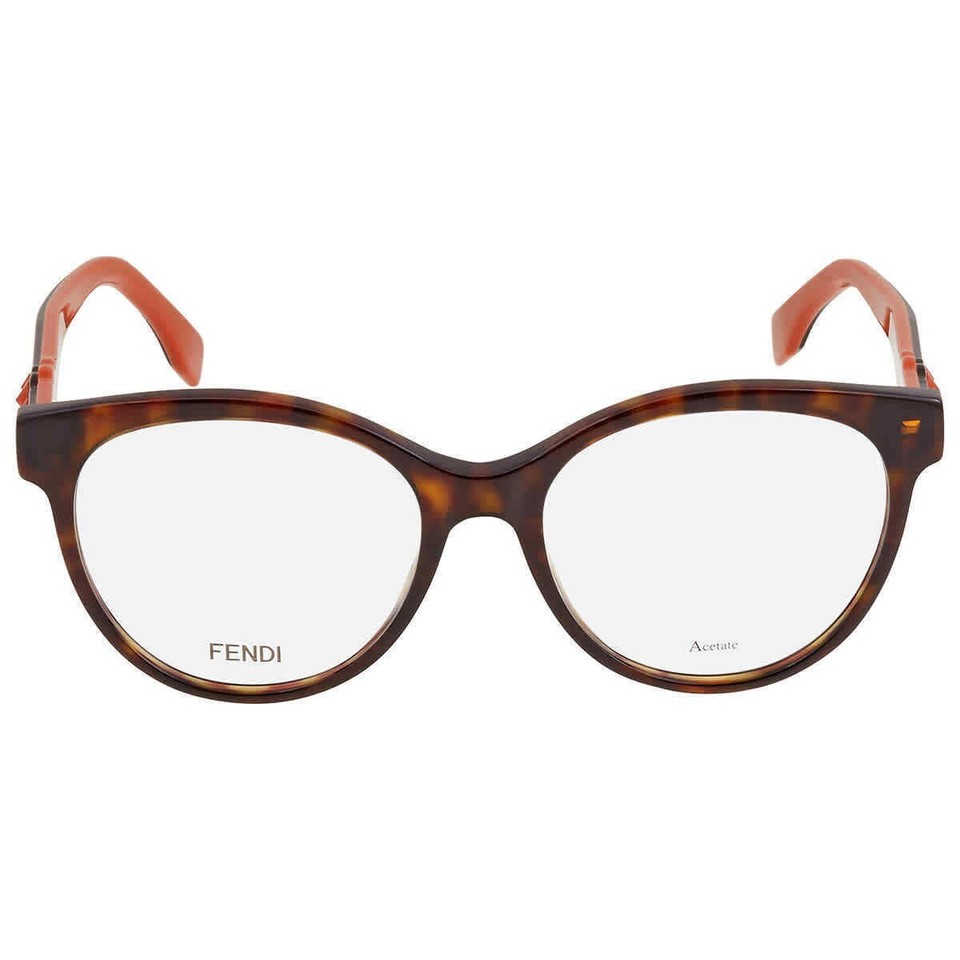 New Authentic FENDI FF 0275 086 Dark Havana Optical Frame Eyeglasses 52mm | eBay