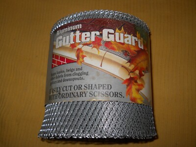 NEW 6 in x 20 ft Allmax Aluminum Gutter Guard 20' Roll Metal Strain ...