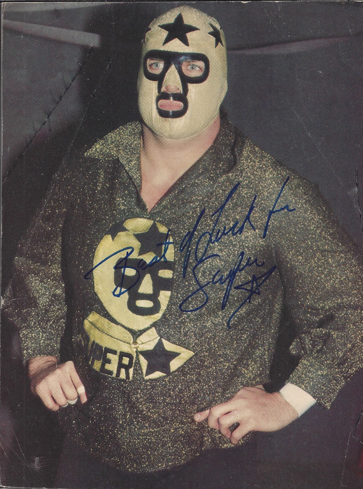 Vintage Masked Wrestler Autograph Photo of Bill Eadie AX of The ...