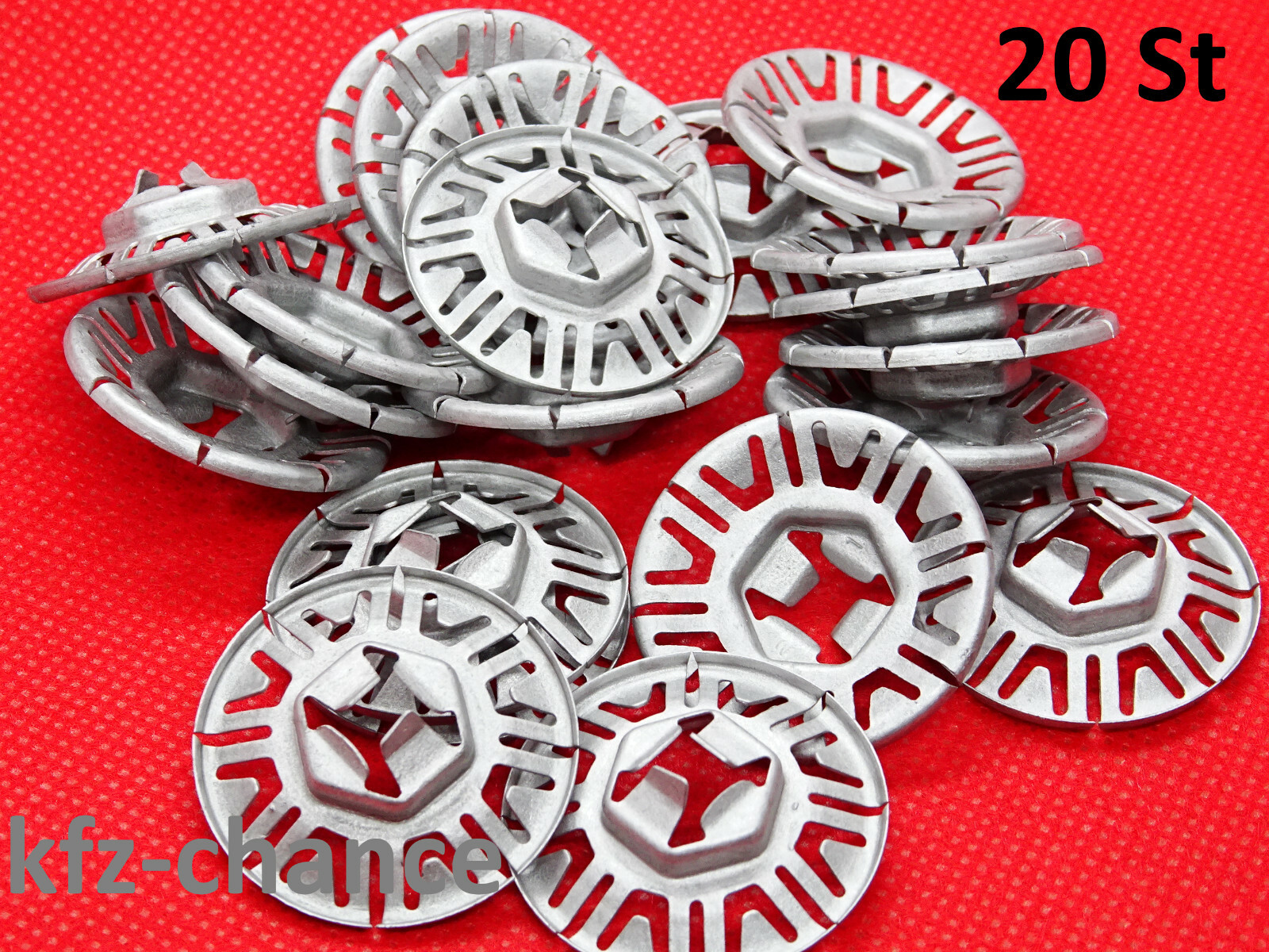 20 Metall Klemmscheibe Clips für Audi A3 A4 A5 A6 Q5 Q7 VW Passat Golf ...