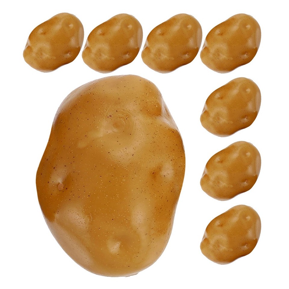 3 Pieces Artificial Food Props Vegetable Fake Realistic Potato Model ...