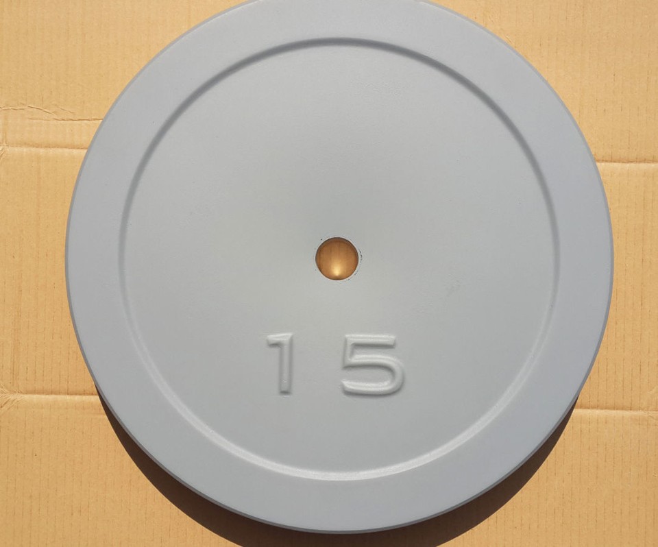 PLATES BARBELL DISCS 5 pcs Molds CONCRETE WEIGHT DISCS OLYMPIC LIFTING ...