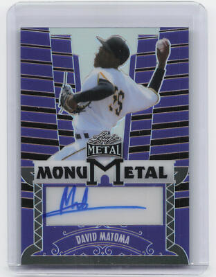 2024 Leaf Metal #MM-DM1 David Matoma Monumental Auto Purple #/15 | eBay