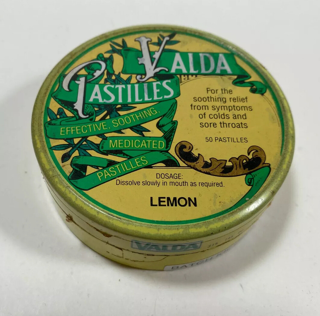 Vintage VALDA Pastilles French Lemon Candy in Tin Litho Box | eBay