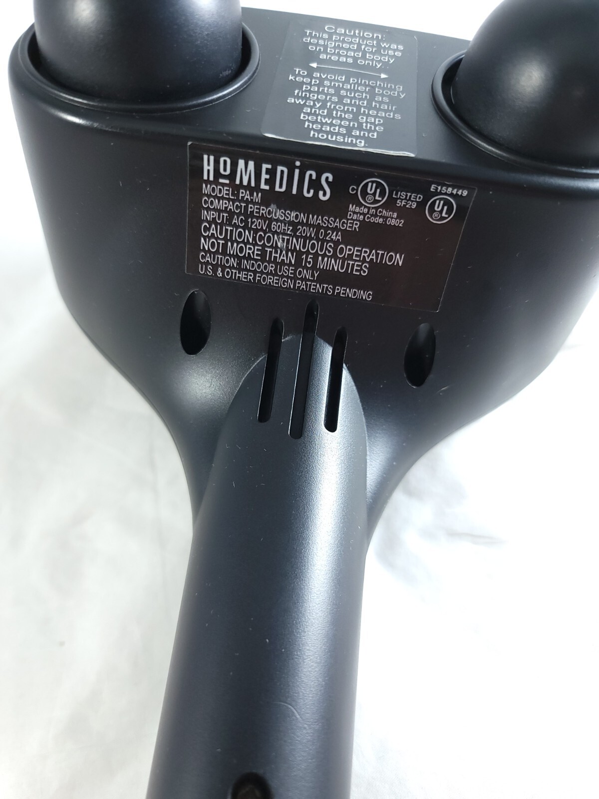 Homedics Therapist Select Compact Percussion Massager Body Back Deep Muscle PA-M | eBay