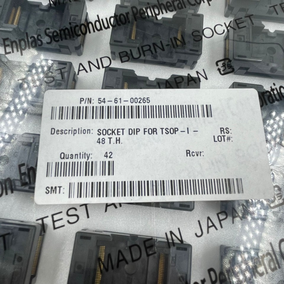 [42 pezzi] OTS-48-0.5-03 ENPLAS Test & Burn-in Socket Pin/Pitch 48P/0 ...