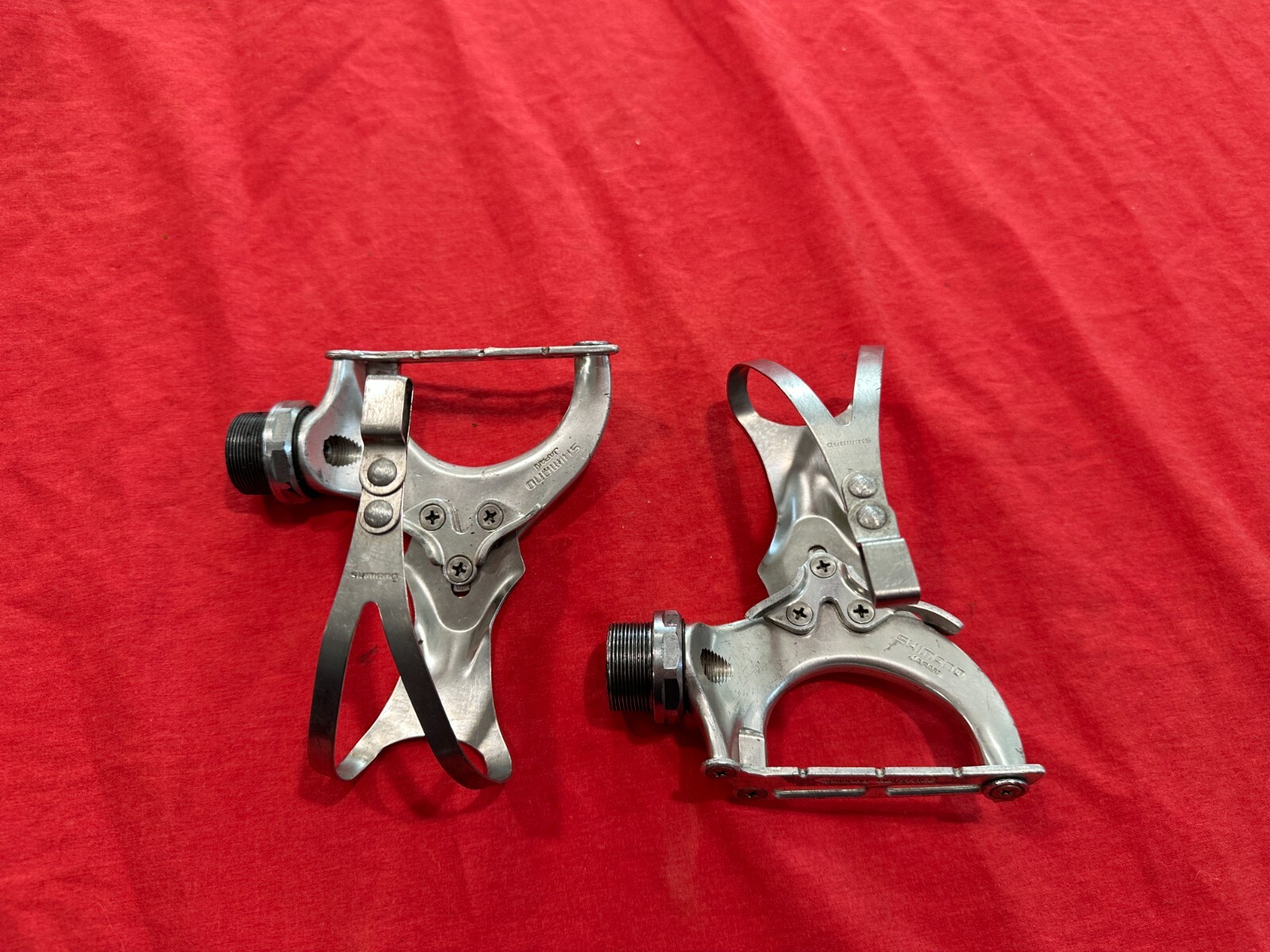 vintage Shimano Dura-Ace AX pedals with toe clips Dyna Drive classic ...