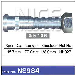 NICE PRODUCTS Stud & Nut NS984 NS984 | eBay Australia