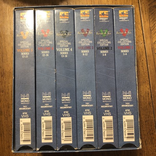 VICTORY AT SEA ~ SPECIAL COLLECTOR'S EDITION ~ 6 VHS TAPES Boxed Set ...
