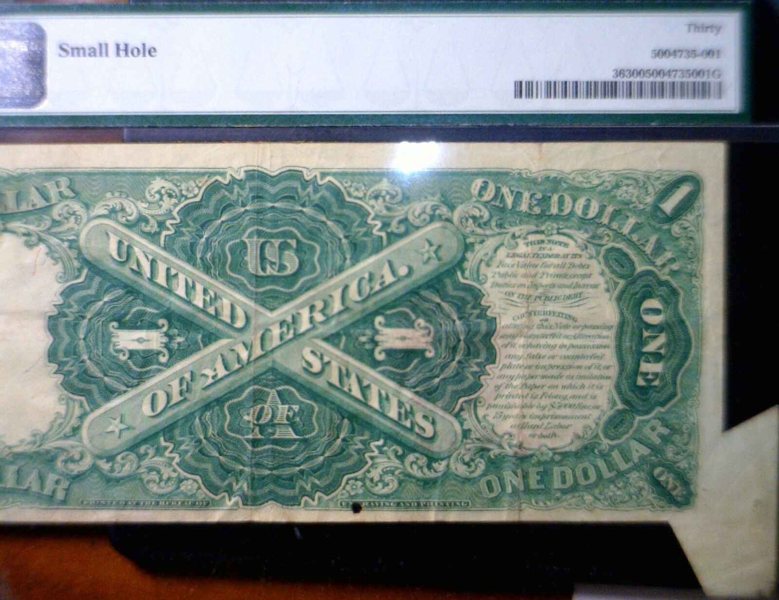 1917 ERROR PMG VF 30 Butterfly $1 Legal Tender RED SEAL One Dollar ...
