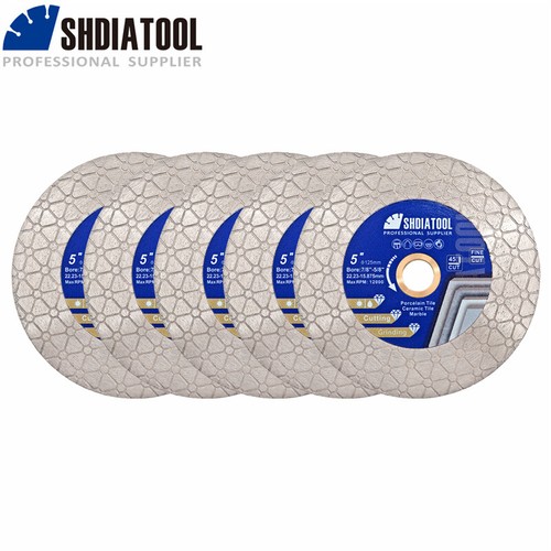 5"/125mm Diamond Cutting Grinding Discs Triangle Saw Blade Granite Tile ...