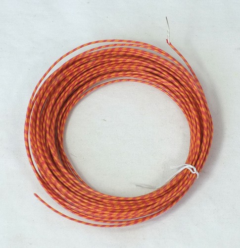 39 Feet Vintage Western Electric Cloth Silk Red / Orange Electronics ...
