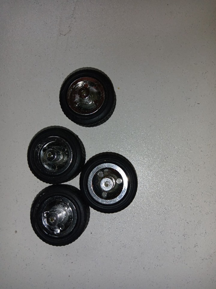 Hoppin Hydros 1/24 1/25 scale MCs CHROME Rims Wheels Tire Model Car ...