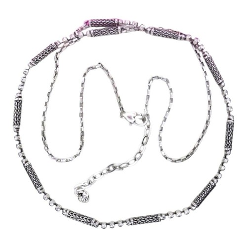 Brighton Bali Crystal Long Silver Station Necklace 32” Long Retired | eBay