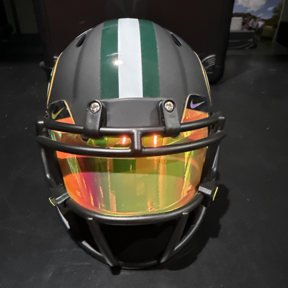 Aaron Rodgers Autographed ORINGAL Flat Black Alternate Mini Helmet ...