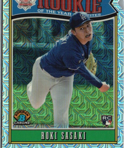 2025 Bowman #ROY-10 Roki Sasaki Rookie of the Year Favorites Mojo ...