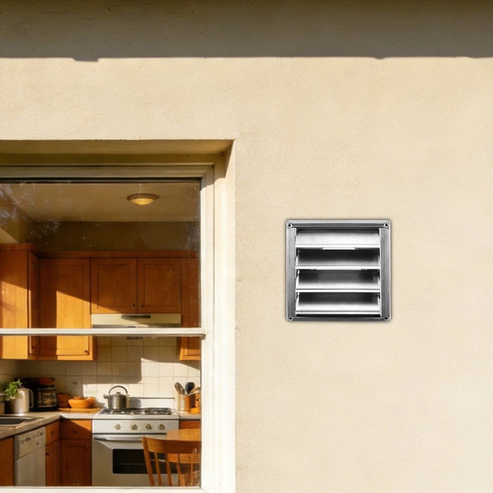6-Inch Dryer Vent Cover, Dryer Exhaust Cover, 6" Outdoor Wall Exhaust ...
