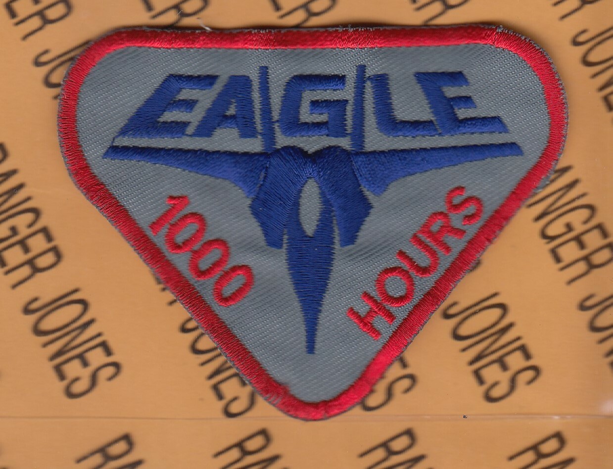 USAF 355th FIGHTER SQUADRON FS 1000 HOURS 3.5" Flight patch c/e | eBay