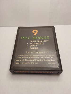 Super Breakout (Atari 2600, 1978) Sears Tele-Games #9 | eBay