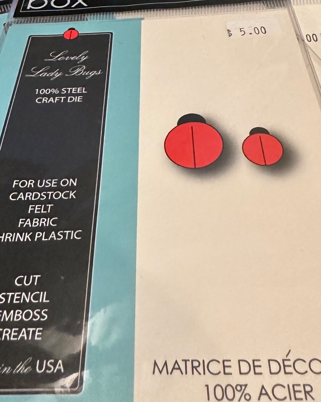 New Memory Box Die Lovely Lady Bugs Item # 98614 .6 x .8 and .4 x .5 ...